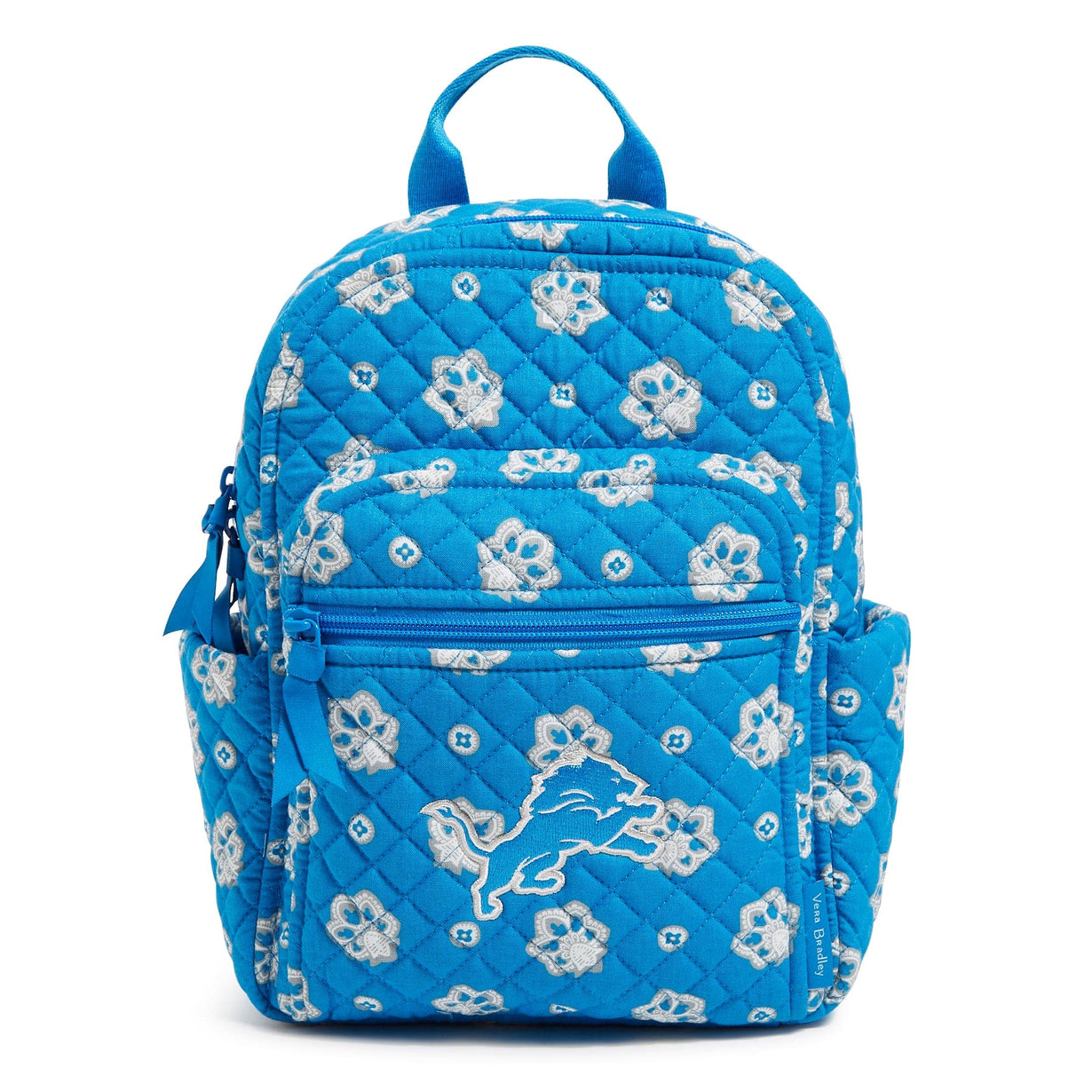 Blue NFL Small Backpack - Detroit Lions Bandana | Vera Bradley