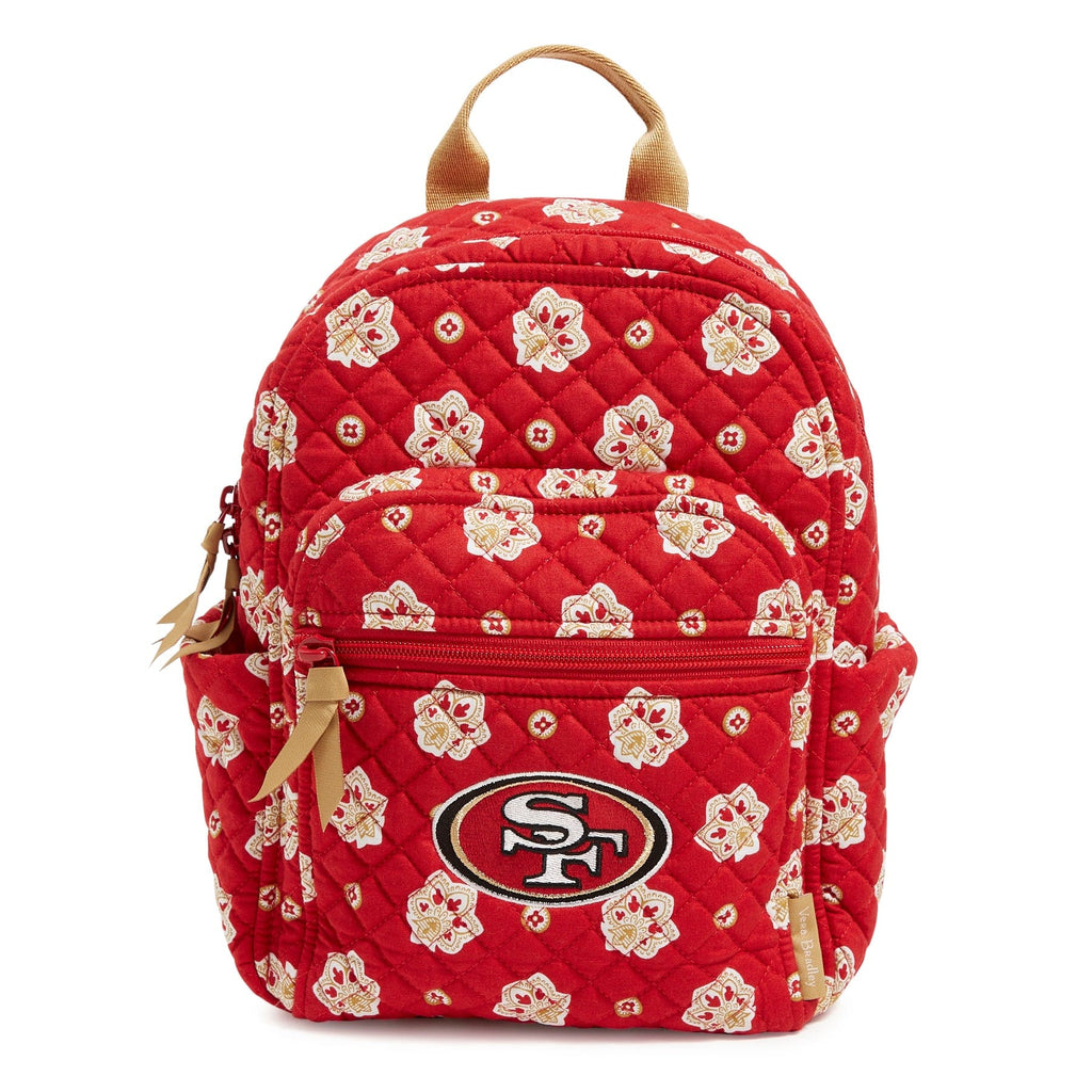 Red NFL Small Backpack - San Francisco 49ers Bandana | Vera Bradley