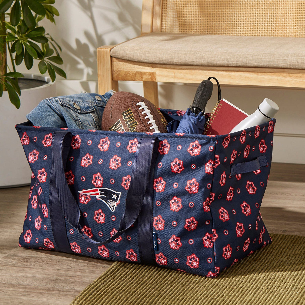 New England Patriots NFL Large Car Tote | Vera Bradley