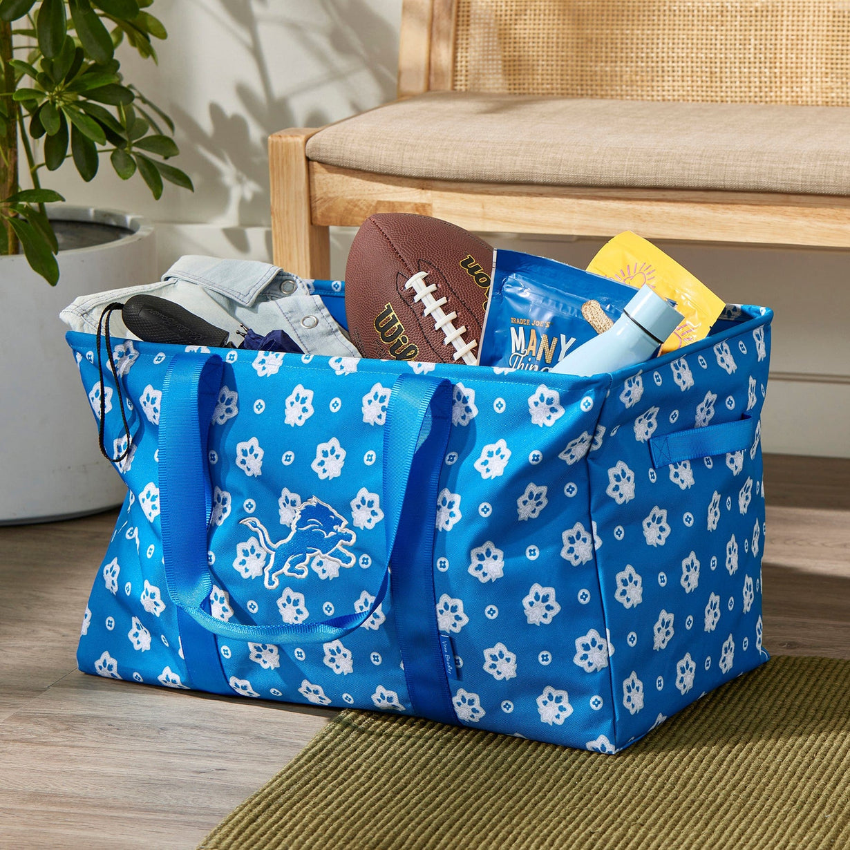 Detroit Lions NFL Large Car Tote | Vera Bradley Detroit Lions NFL Large Car Tote | Vera Bradley