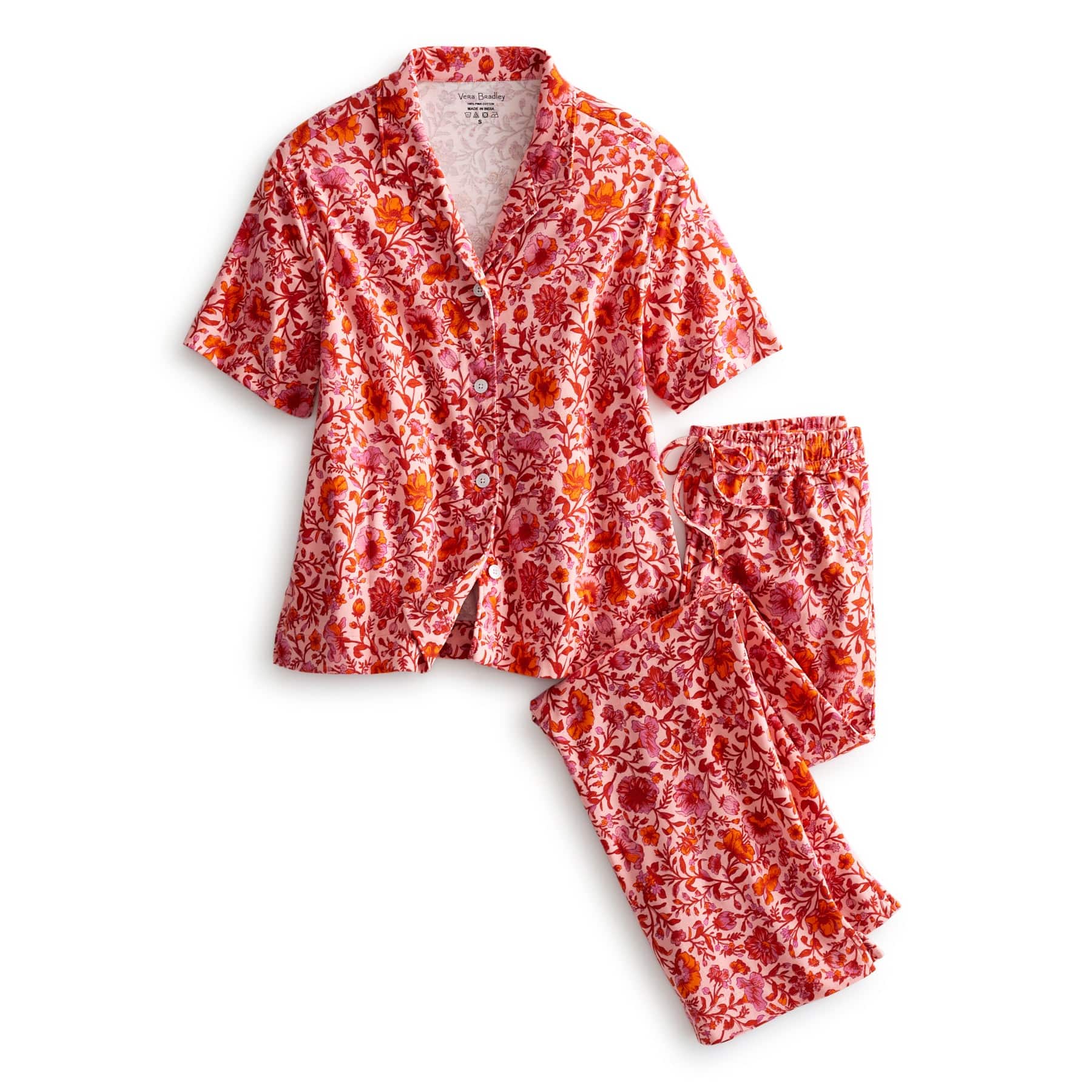 Button-Down Pajama Set - Cotton | Vera Bradley