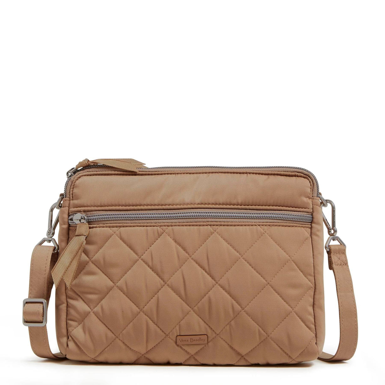 Brown Triple Compartment Crossbody Bag | Vera Bradley