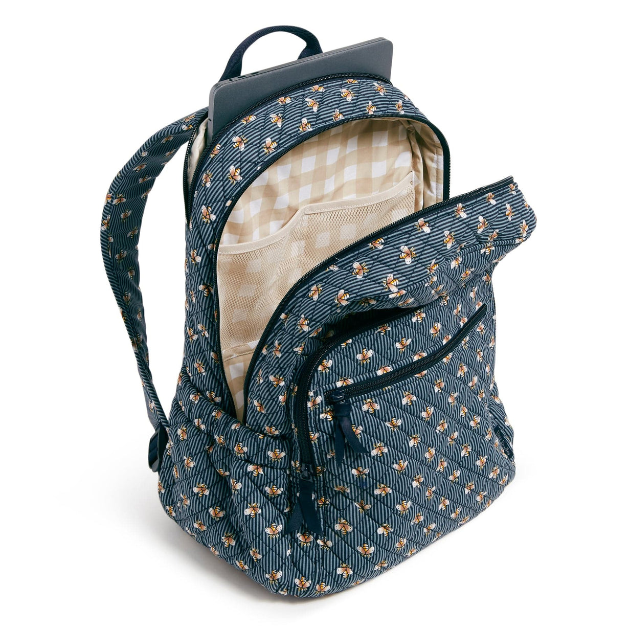 Blue Campus Backpack - Bees Navy | Vera Bradley