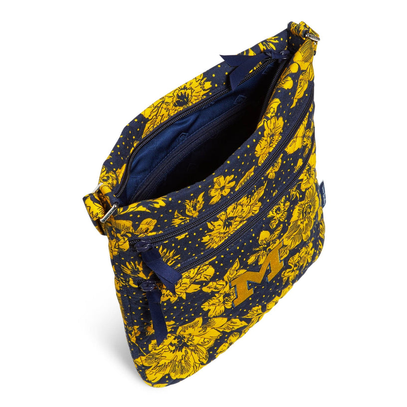 University of Michigan Collegiate Triple Zip Hipster Crossbody Bag ...